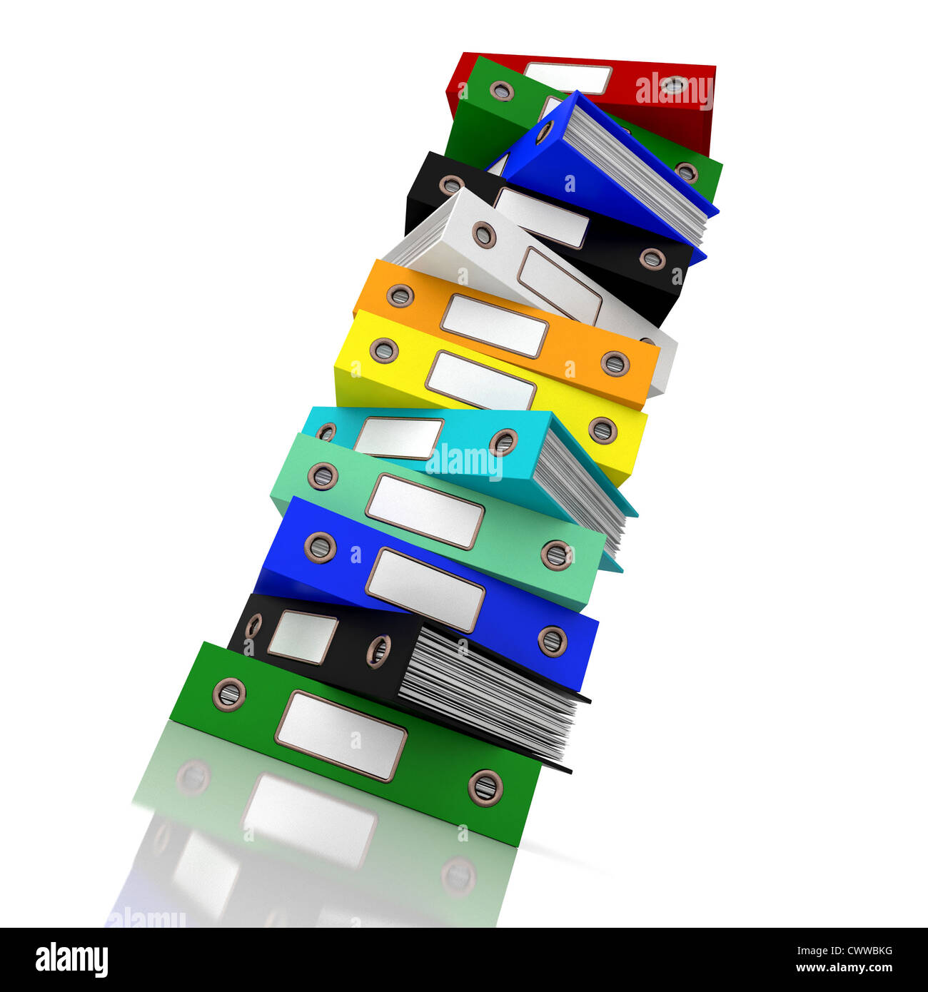 Stack Of Files For Getting Organized Stock Photo - Alamy