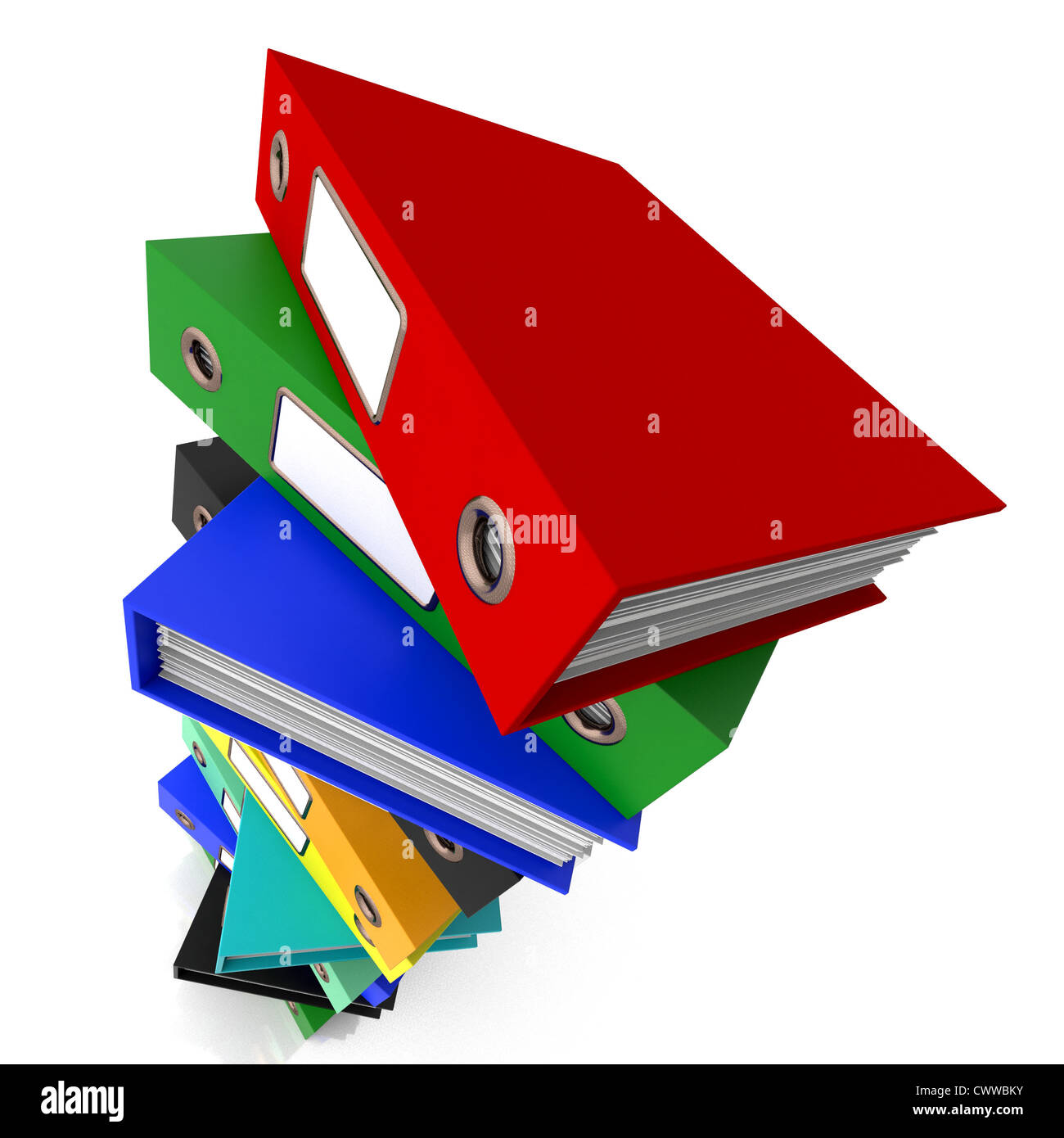 Stack Of Files For Getting Office Organized Stock Photo - Alamy