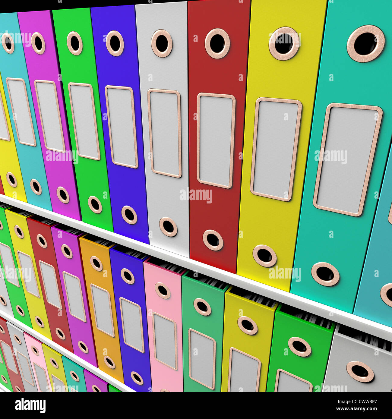 Shelves Of Files To Get Paperwork Organized Stock Photo - Alamy