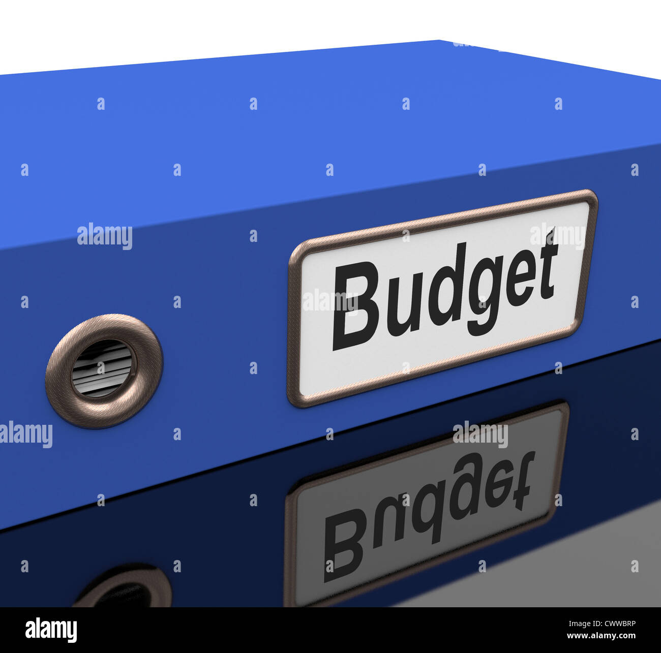 Budget File With Reports On Spending Plan Stock Photo - Alamy