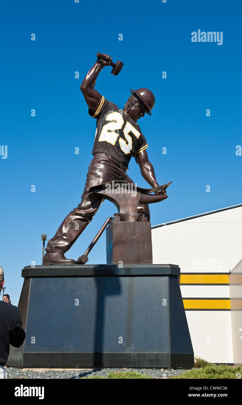 Statue The Boilermaker by Jon Hair on the campus of Purdue University ...