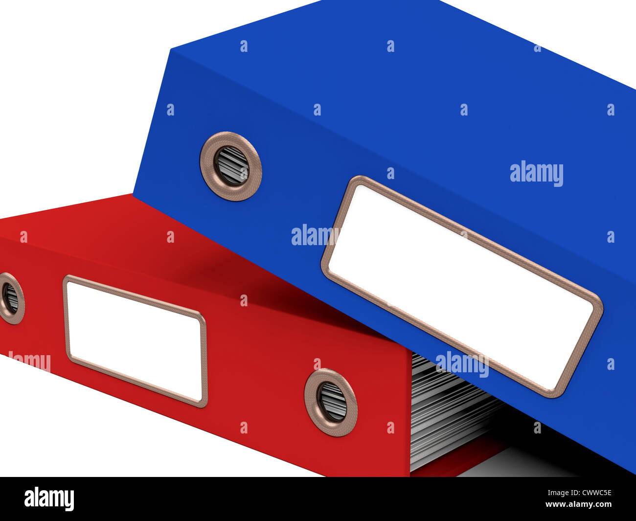 Stack Of Two Files For Getting Organized Stock Photo - Alamy