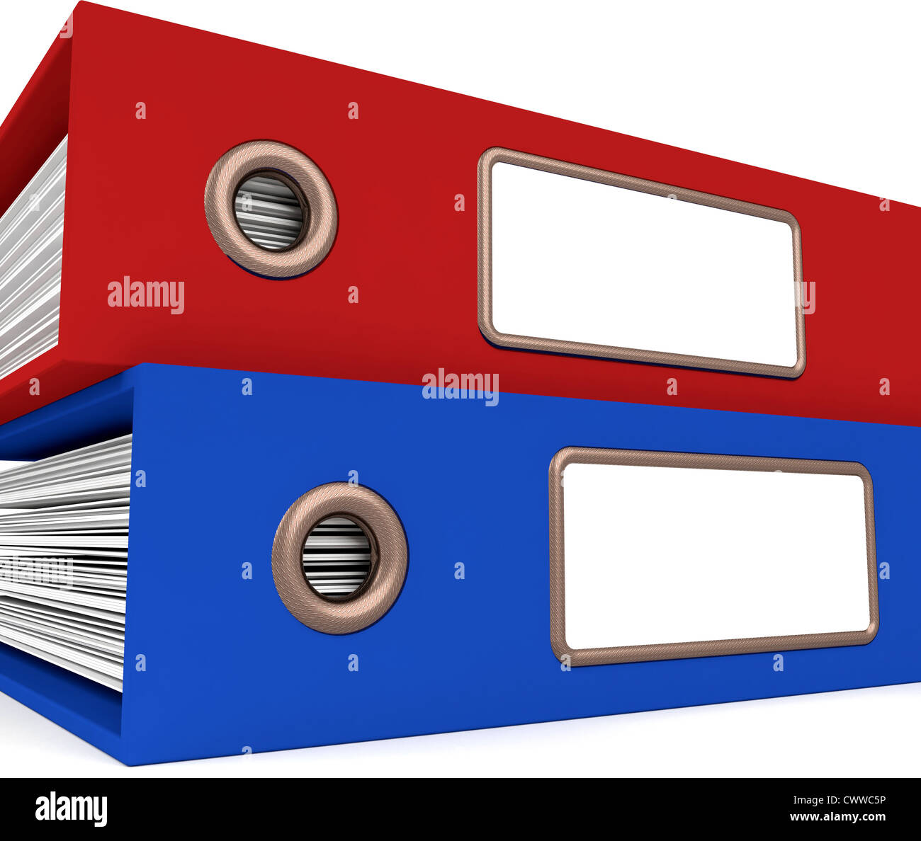 Stack Of Two Files For Getting Office Organized Stock Photo - Alamy