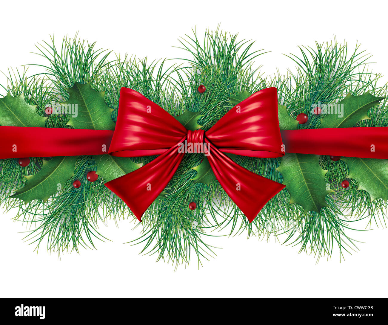 Holiday Ribbon Border