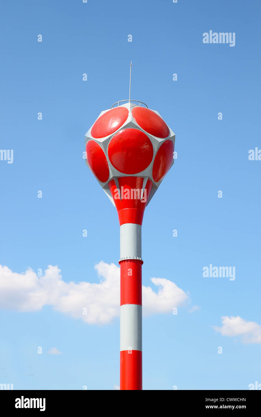 water tower with blue sky Stock Photo - Alamy