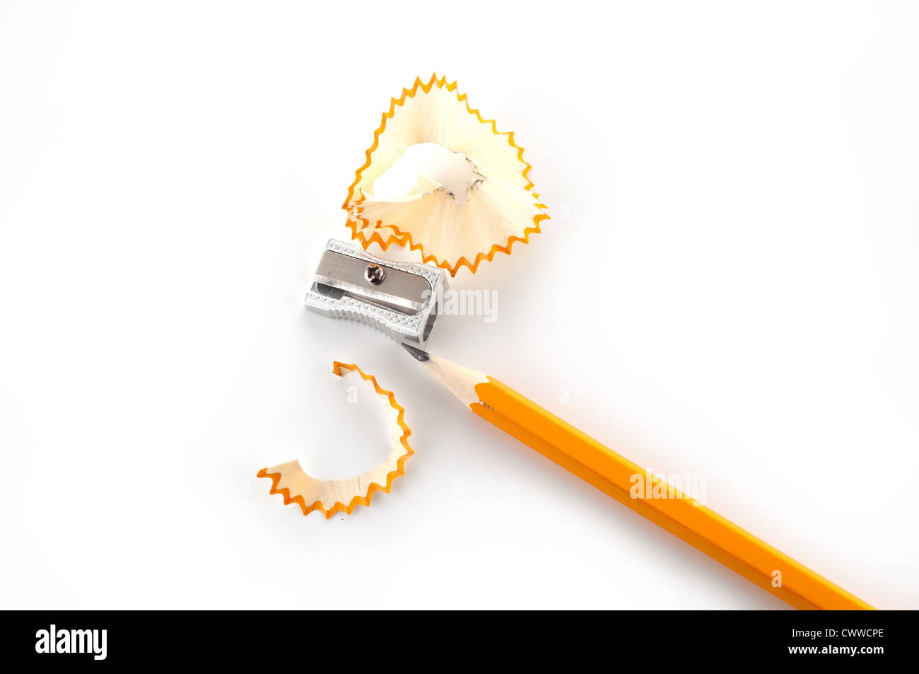 Pencil and sharpener Stock Photo - Alamy