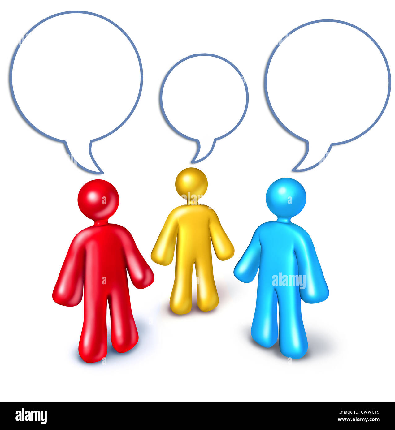 3 People Talking Clipart