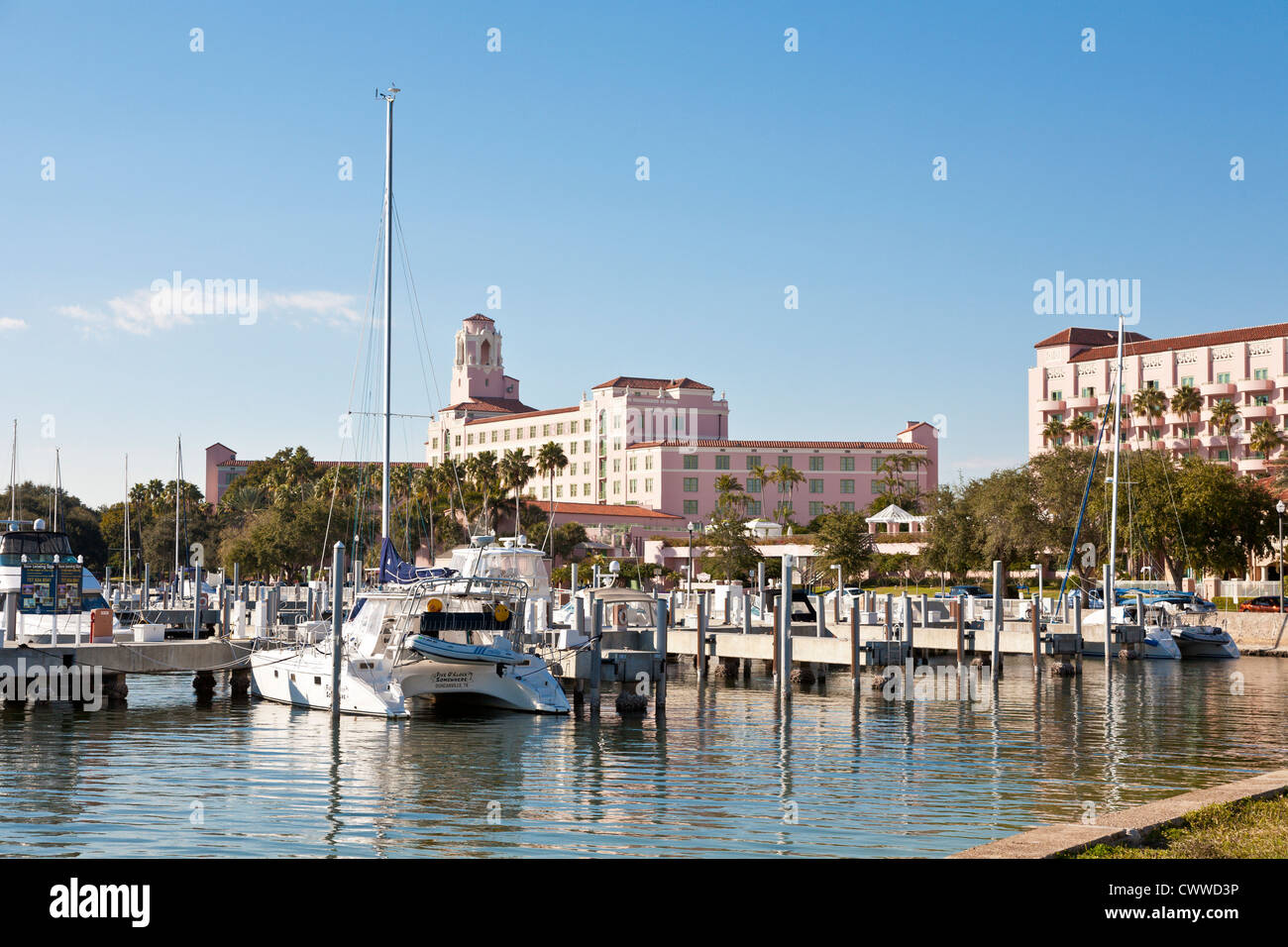 Vinoy Renaissance St. Petersburg Resort & Golf Club with private marina ...