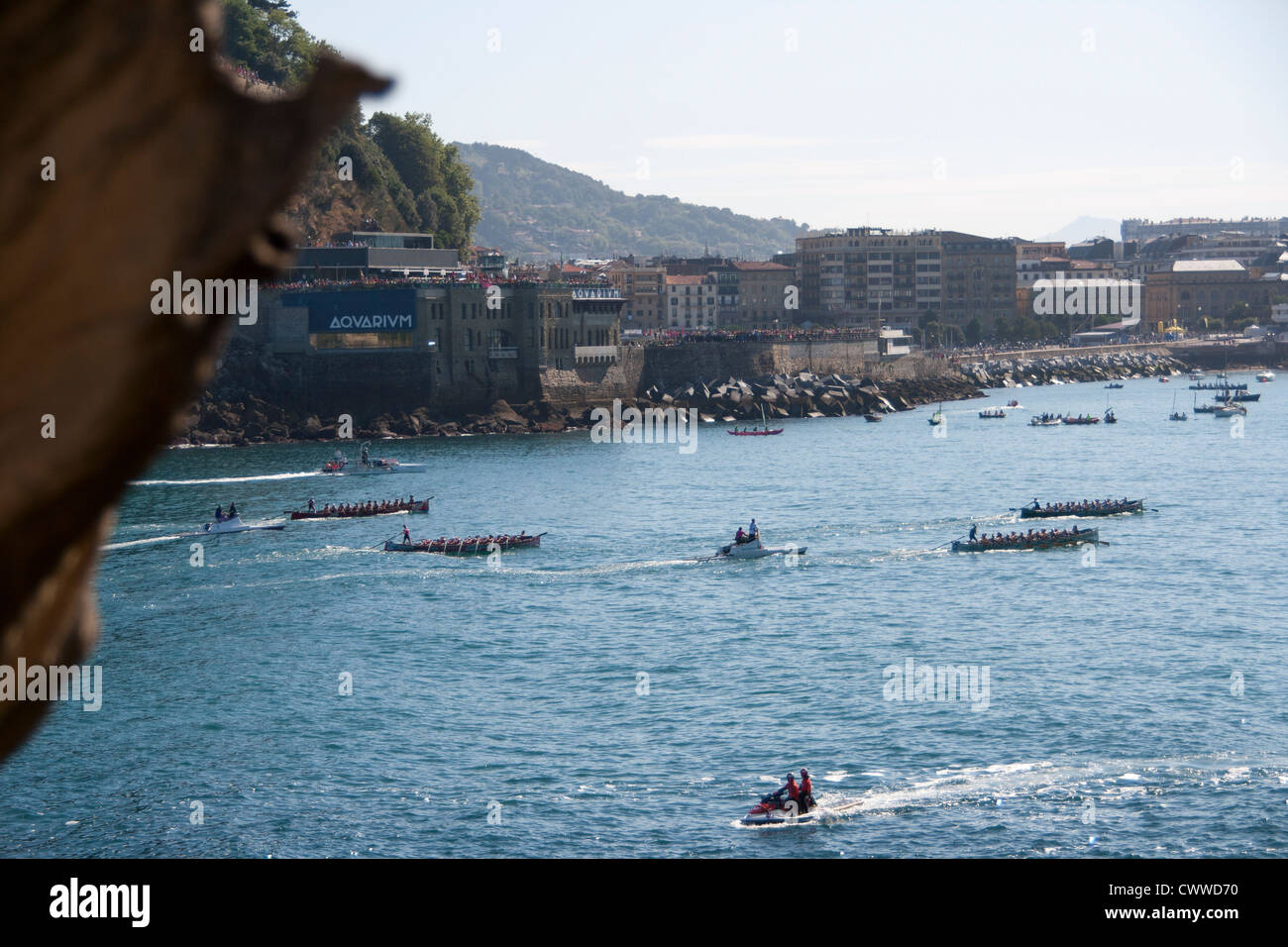 rowing in San Sebastian Stock Photo - Alamy