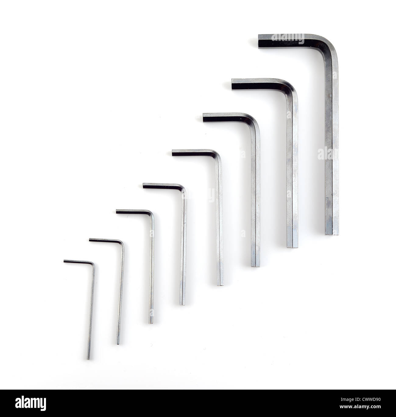 Hexagon Wrench Set - Allen Stock Photo - Alamy