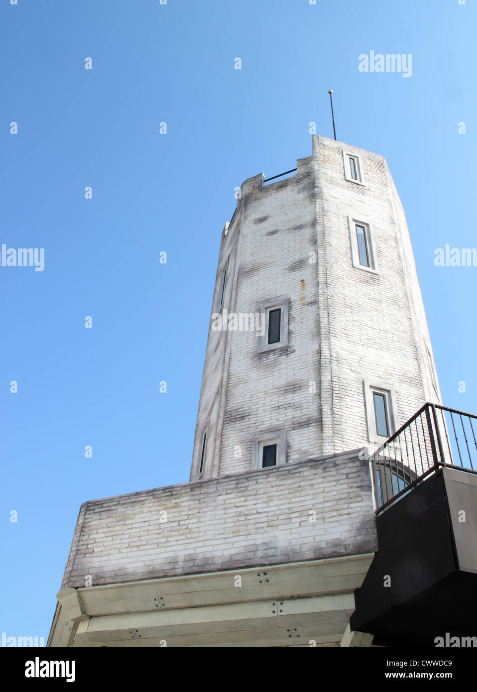 castle tower with blue sky Stock Photo - Alamy