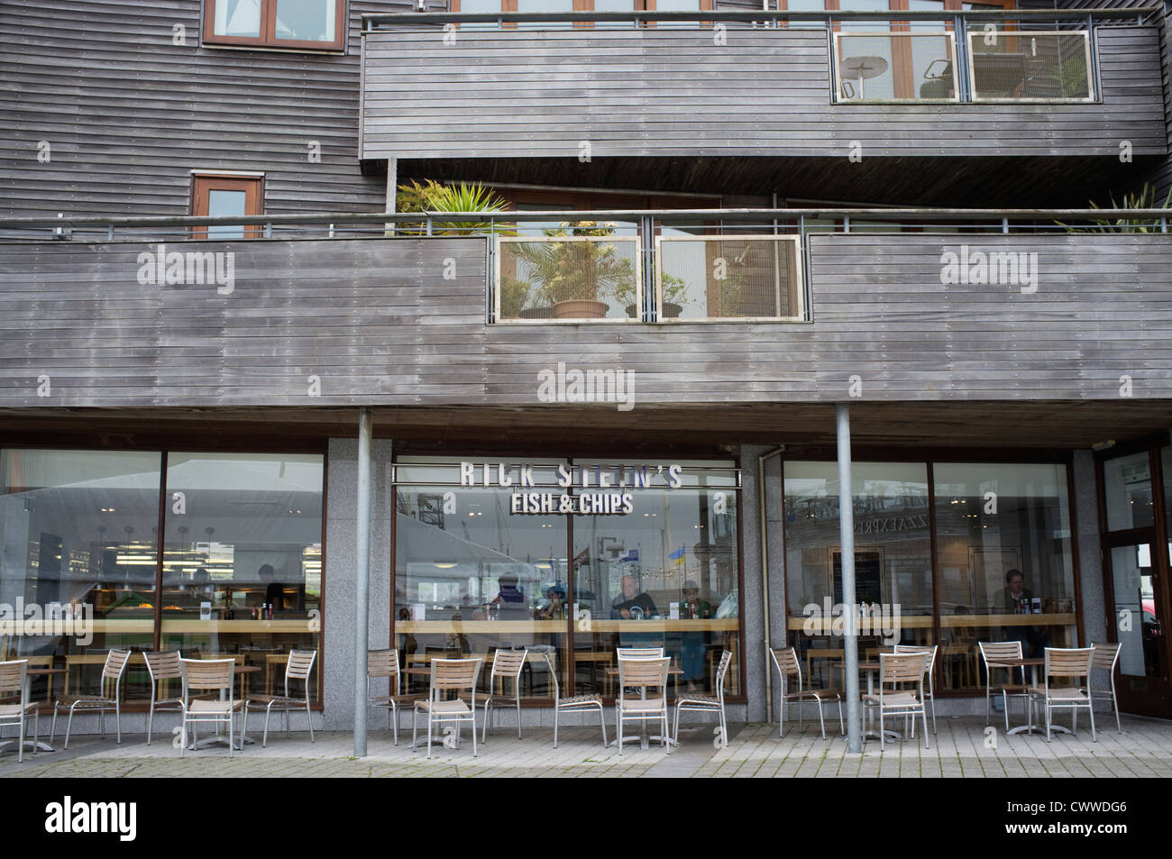 Rick Stein's Fish and Chip shop and restaurant at Falmouth, Cornwall ...