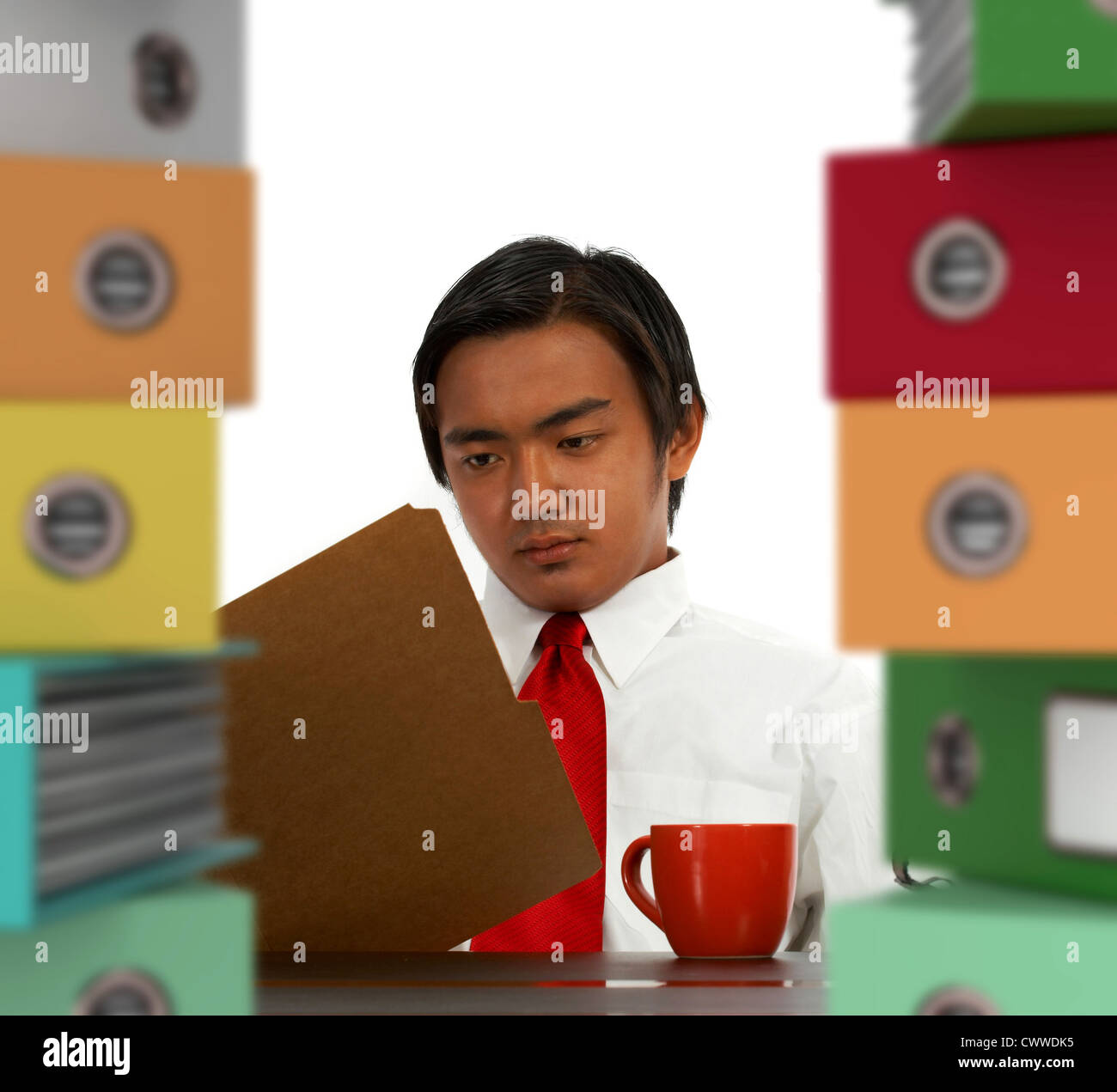 Business Manager Being Overworked With Office Administration Stock ...