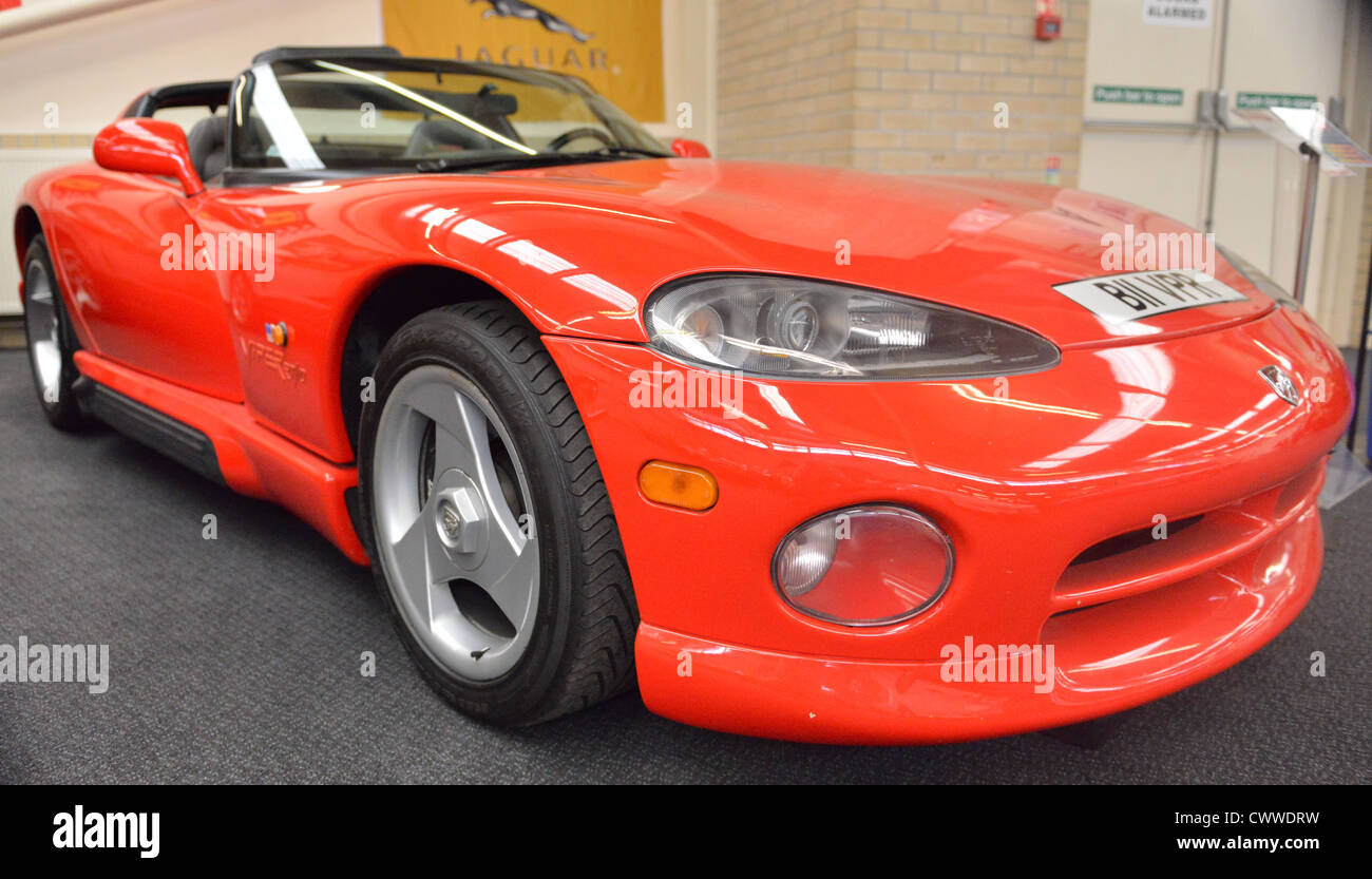 Red sports car, a dodge viper Stock Photo - Alamy