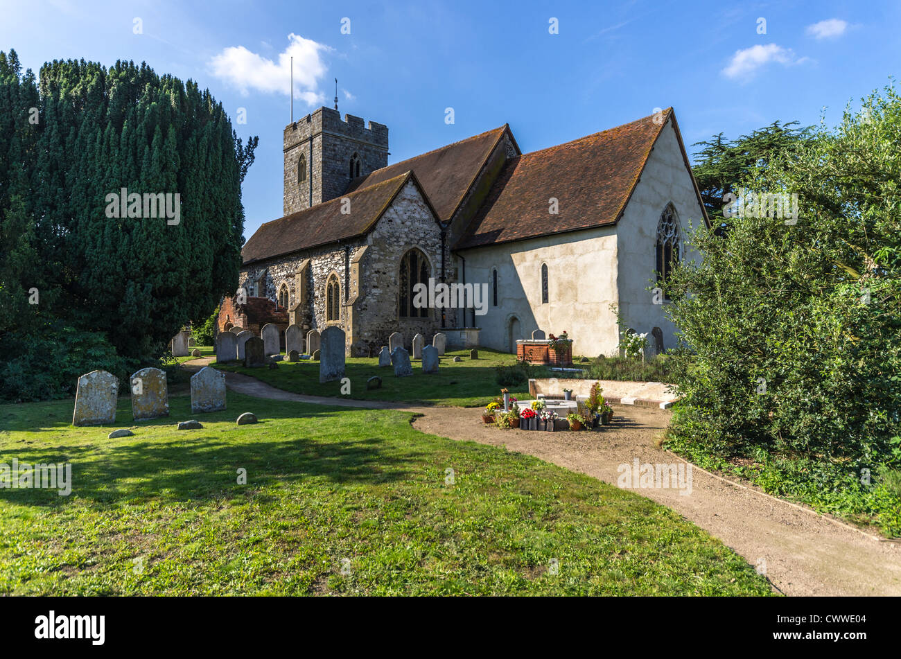 St peters church old woking hi-res stock photography and images - Alamy
