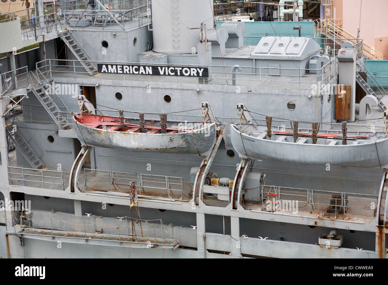 Renovated SS American Victory military cargo ship serves as a museum ...