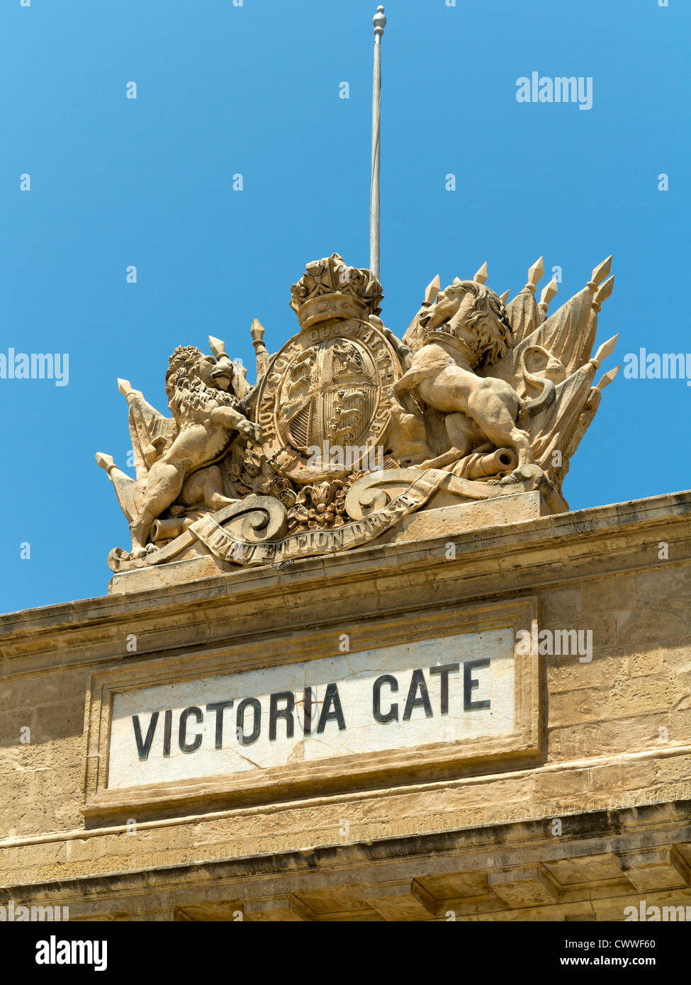 Victoria Gate also known as Porta Marina, main gate from the Grand ...