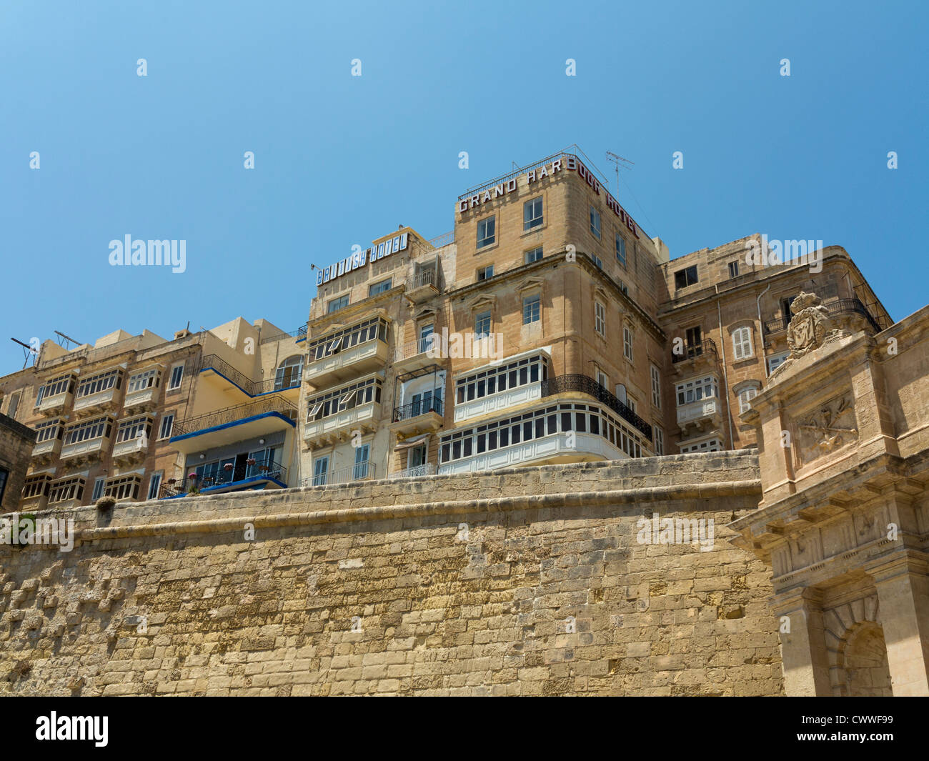 The Grand Harbour Hotel and The British Hotel overlooking The Grand ...