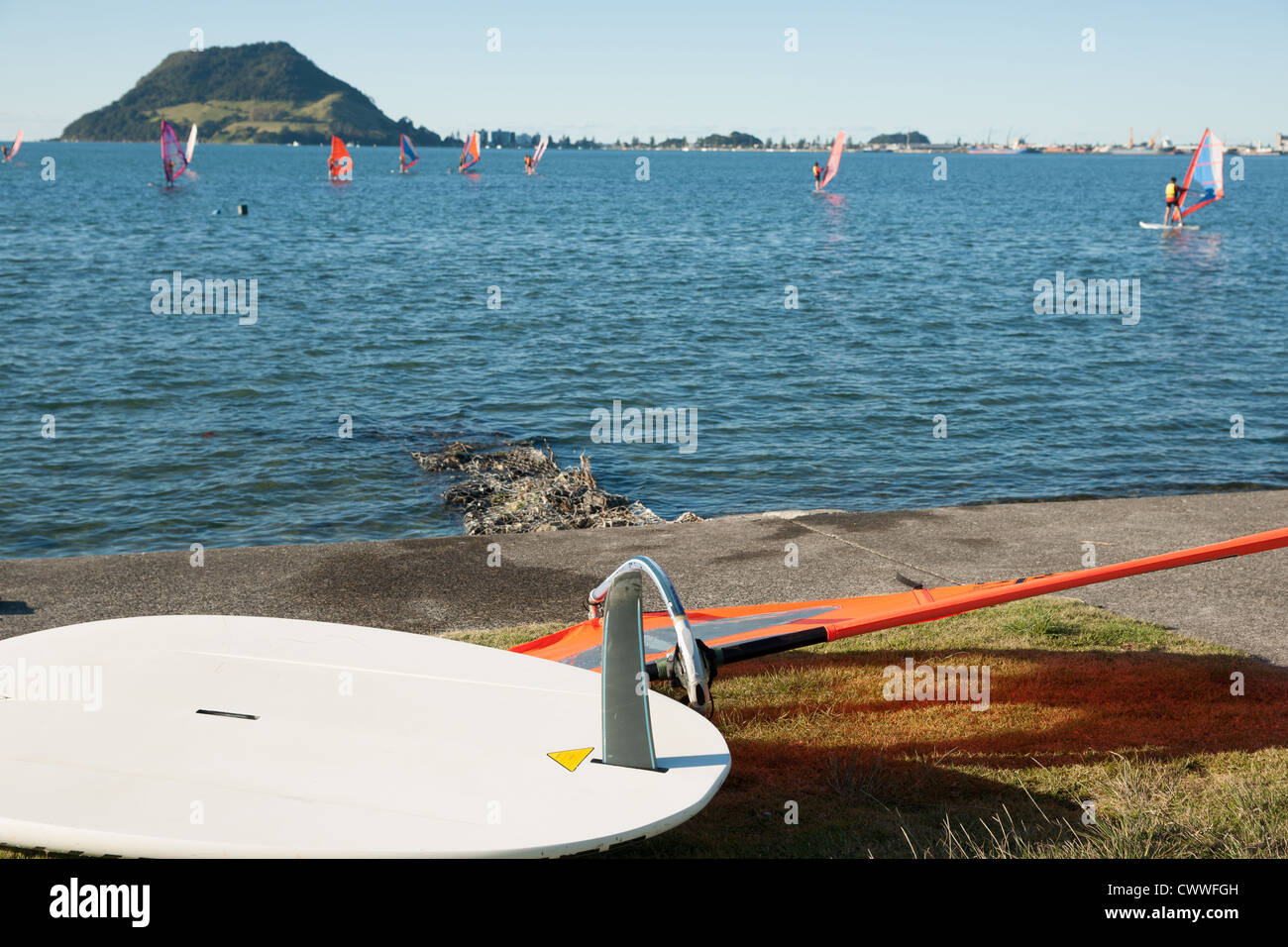 Windsurf board and sail Stock Photo - Alamy