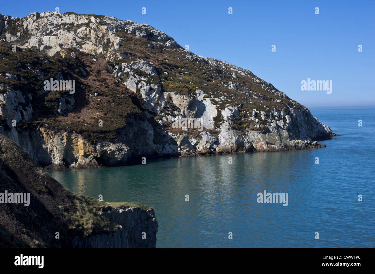 A spectacular headland west of Holyhead, Anglesey, very popular with ...