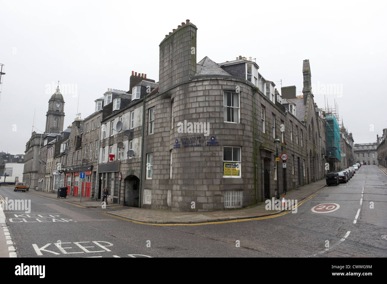 regent quay and marischal street aberdeen scotland uk Stock Photo - Alamy