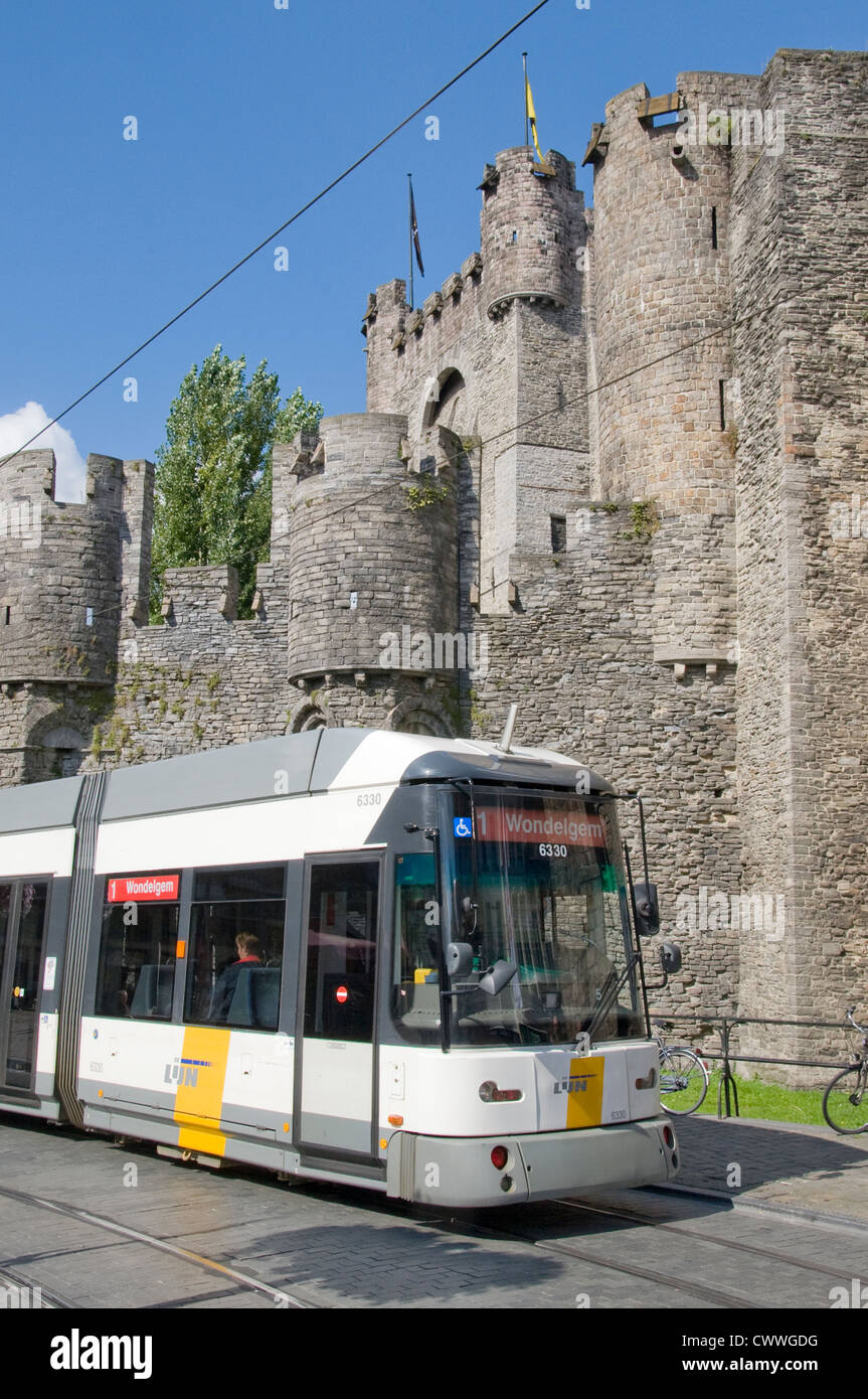 The Gravensteen castle in Ghent Stock Photo - Alamy