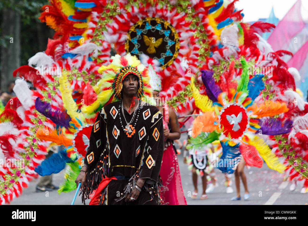 Notting Hill Carnival in London, Phoenix Carnival Costume Band Stock ...