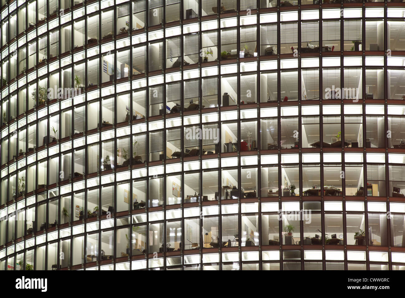 Skyscraper with offices and glass background Stock Photo - Alamy