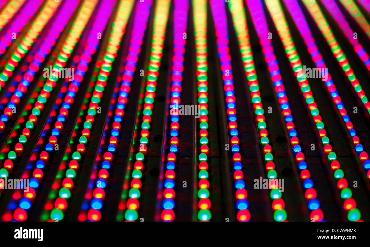 RGB LED screen panel texture Stock Photo - Alamy