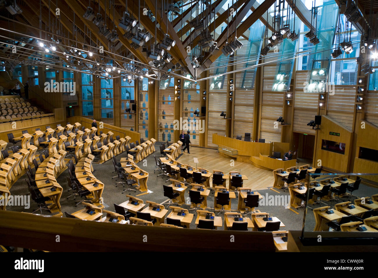 Scottish parliament debating chamber hi-res stock photography and ...