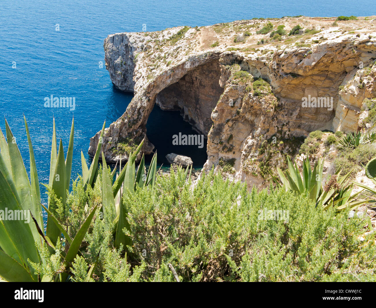 Blue grotto sea caves malta hi-res stock photography and images - Alamy