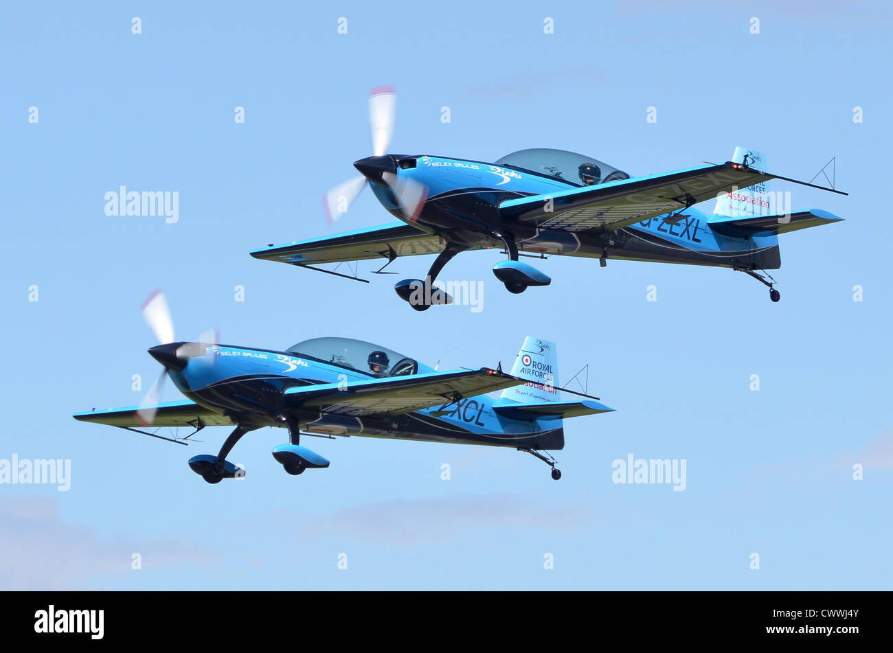 The Blades Aerobatic Display Team, Royal Air Forces Association, taking ...