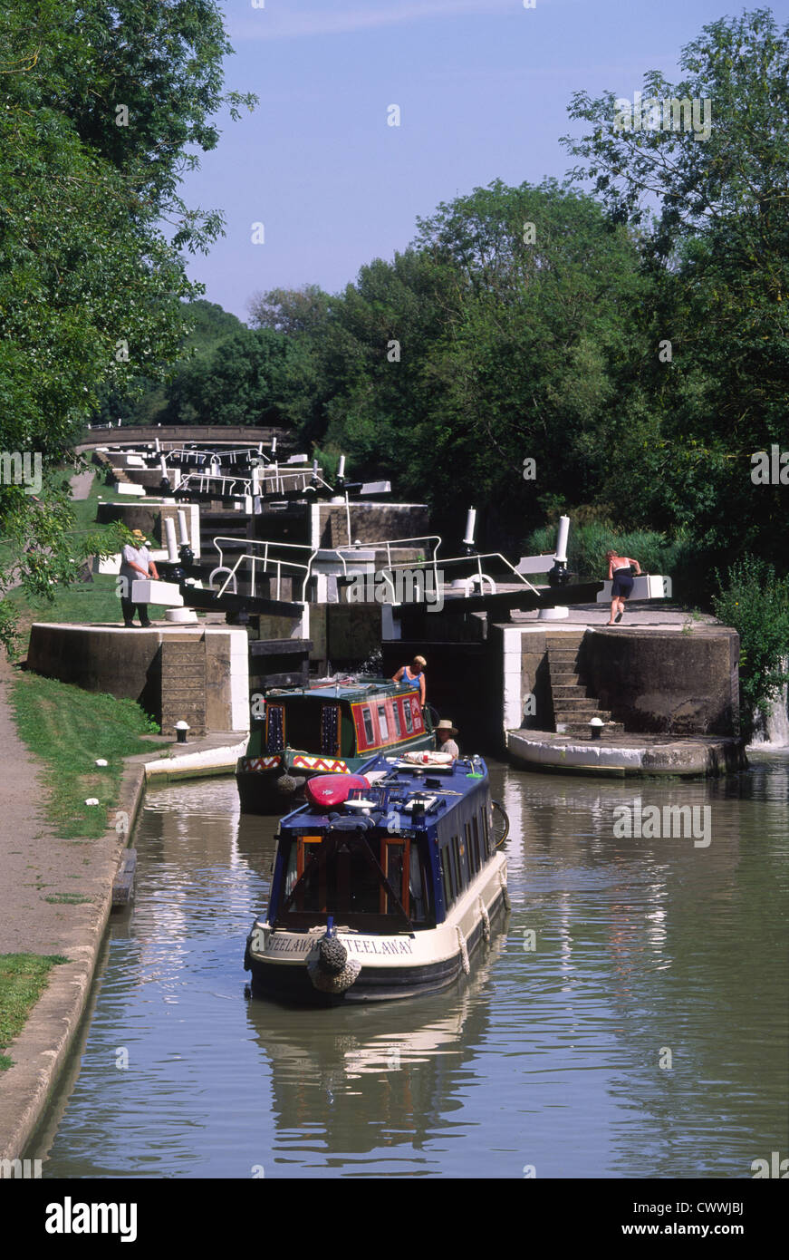 Grand Union Canal, Stockton Locks, Warwickshire, UK Stock Photo - Alamy