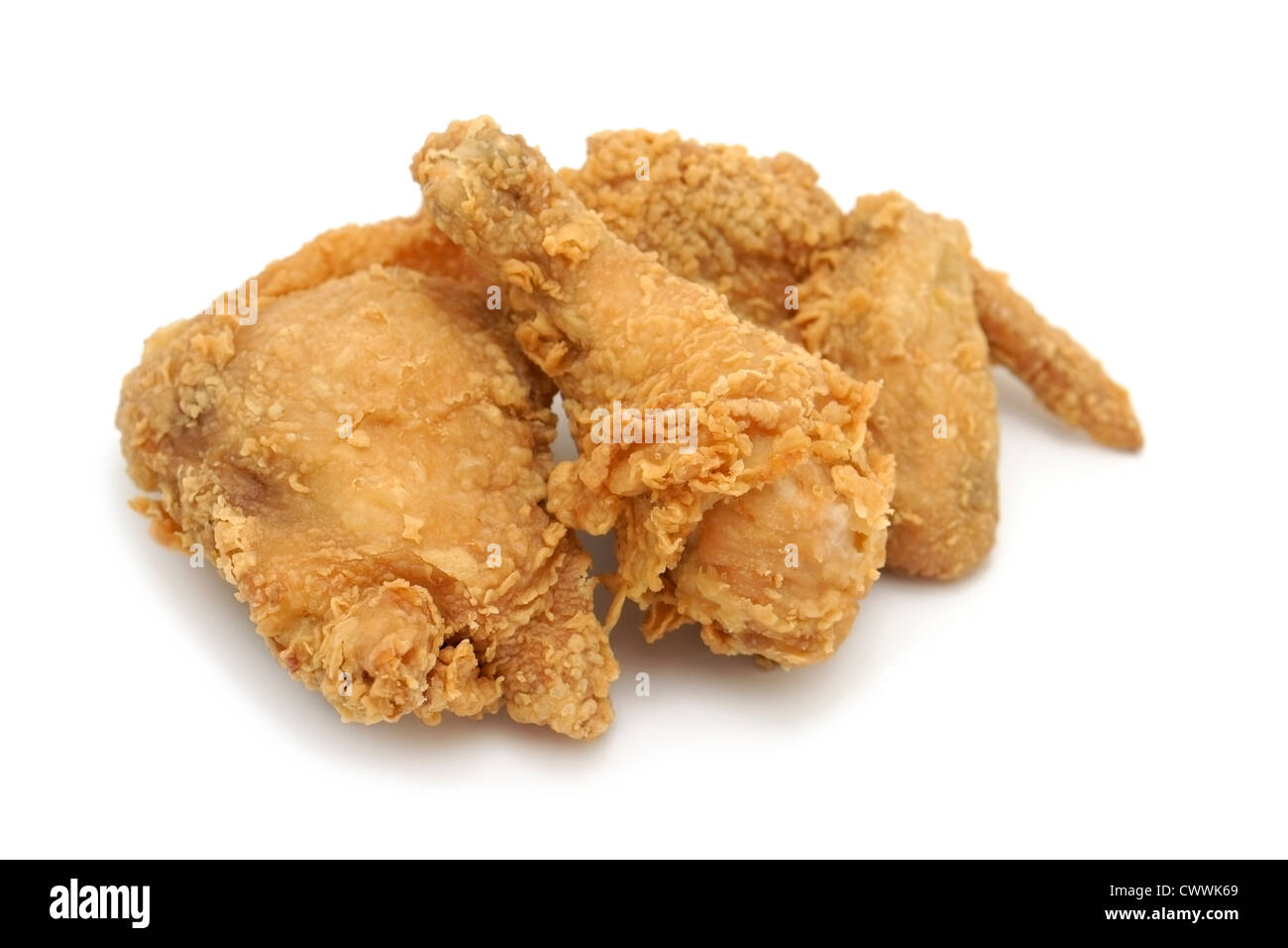 Chicken, Deep Fried Crispy Battered Stock Photo - Alamy
