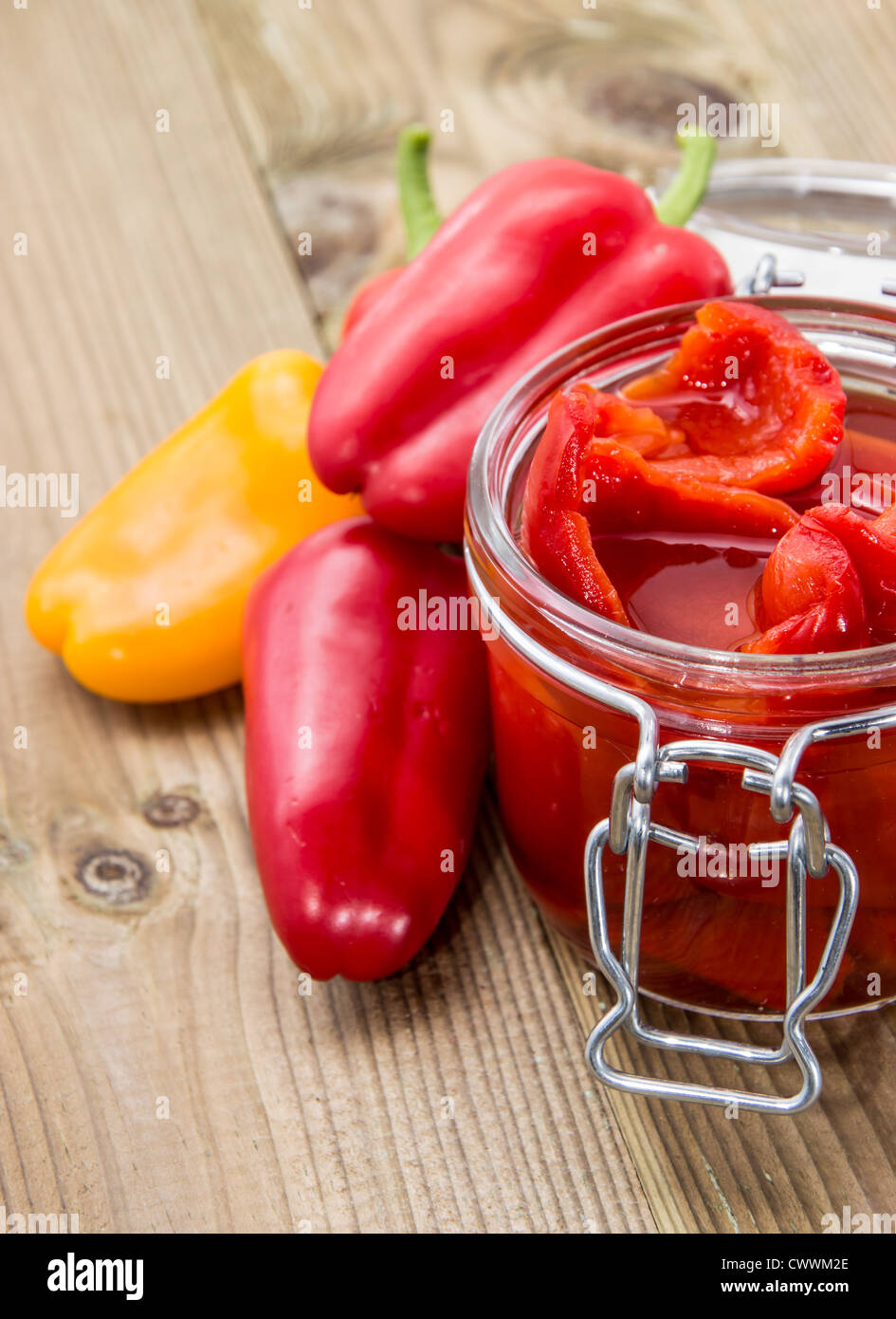 Pickled paprikas in glass hi-res stock photography and images - Alamy