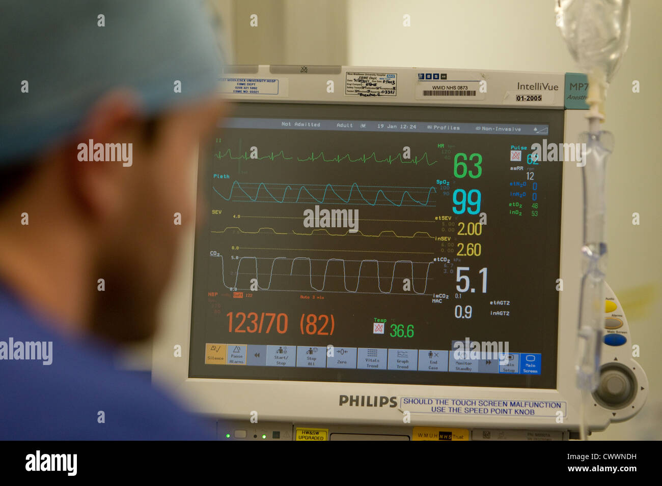 Hospital monitor drip hi-res stock photography and images - Alamy