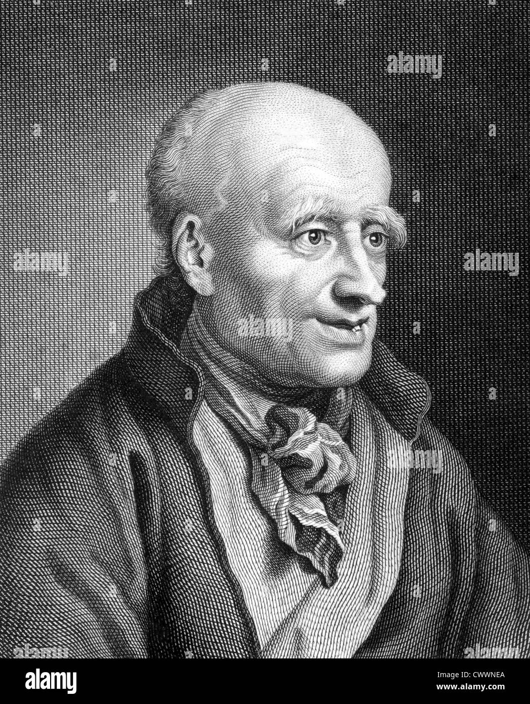 Johann Jakob Bodmer (1698-1783) on engraving from 1859 Stock Photo - Alamy