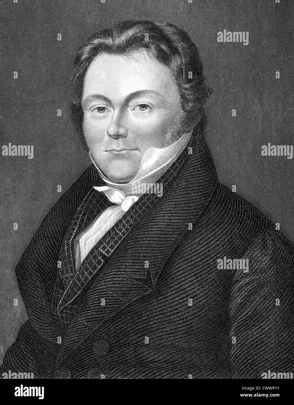 Jons Jacob Berzelius (1779-1848) on engraving from 1859. Swedish ...