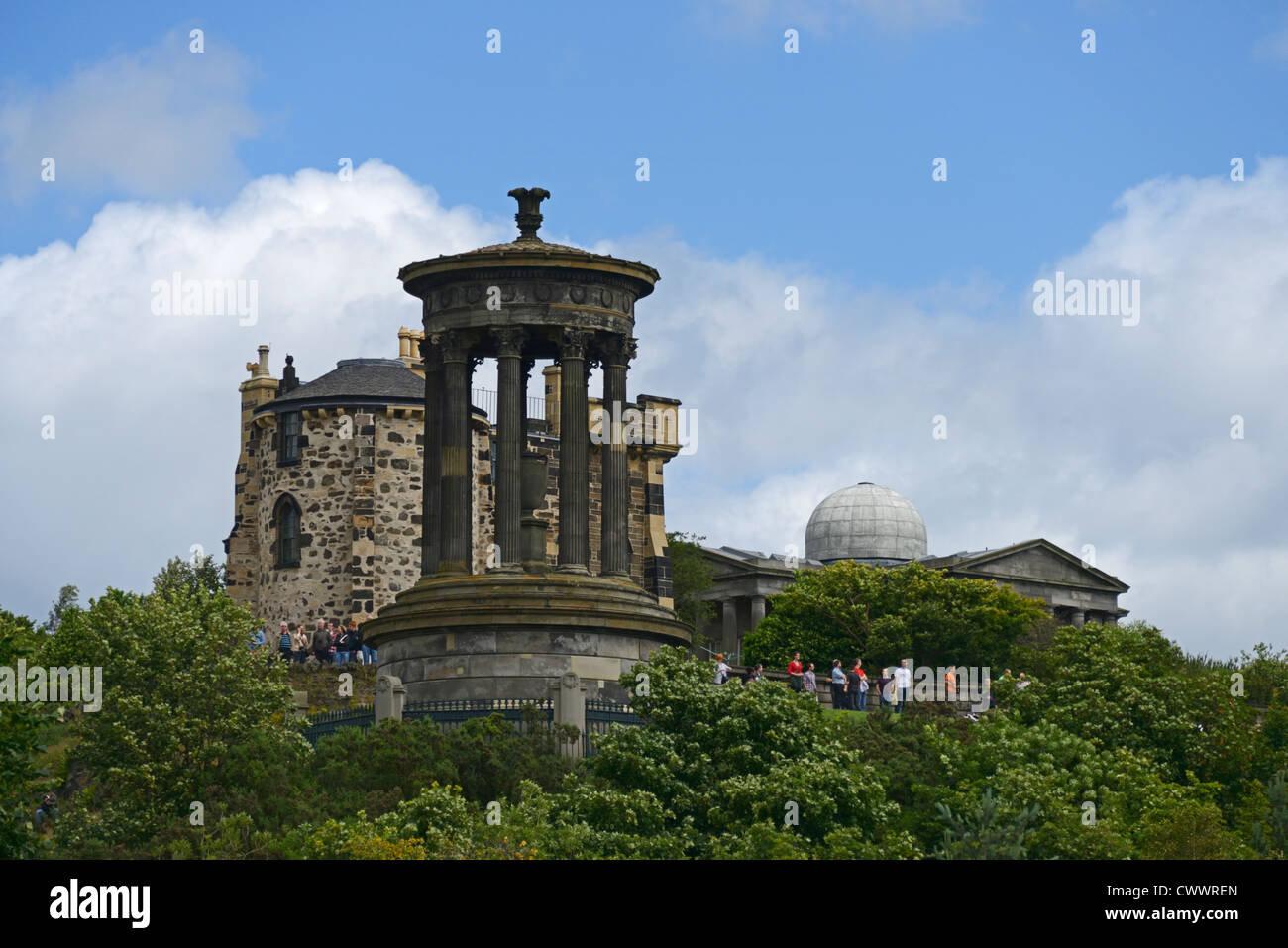 The City Observatory. Calton Hill, Edinburgh, Mid Lothian, Scotland ...