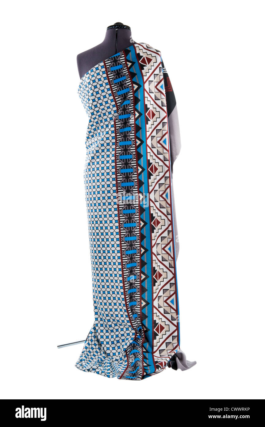 manufacturing women's clothing from fabric on a mannequin Stock Photo ...