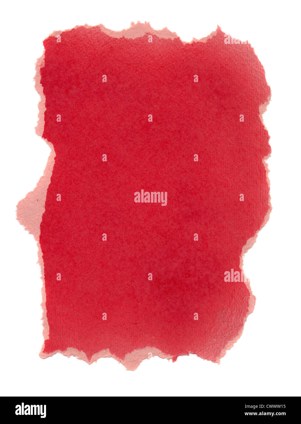 isolated on white old painted red paper background Stock Photo - Alamy