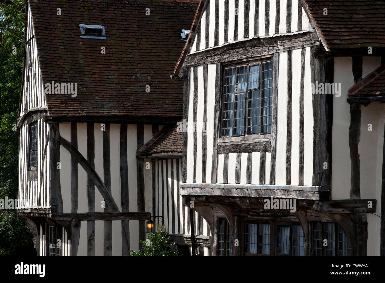 Lavenham, a pretty rural town with many timber framed houses, in ...