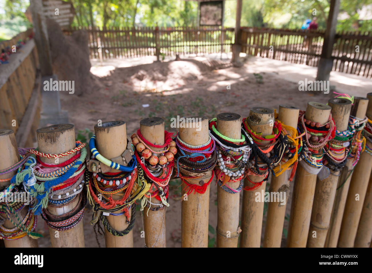 Memorials to the deceased in The "Killing Fields" of Pol Pot's Khmer ...