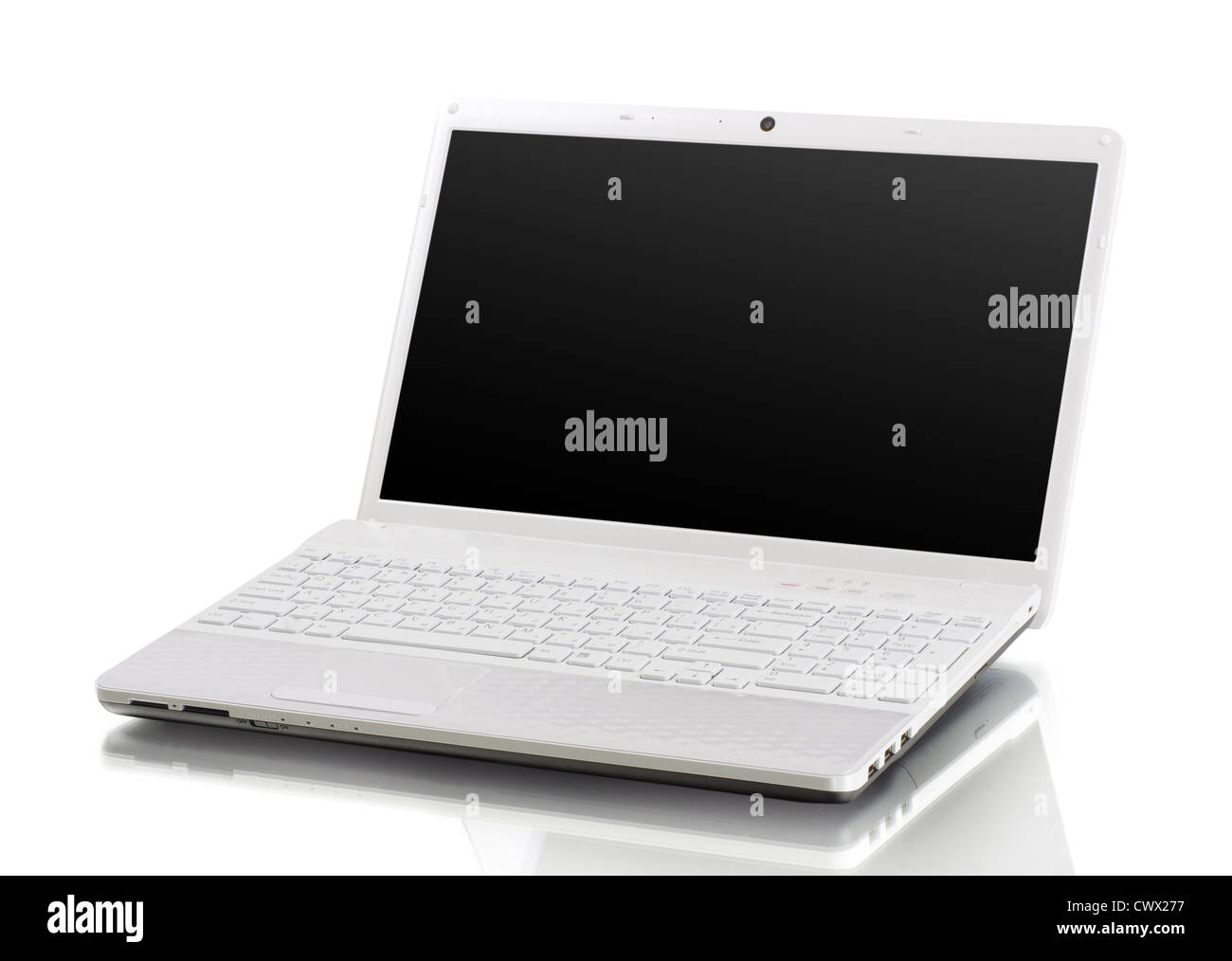 laptop isolated on white background Stock Photo - Alamy