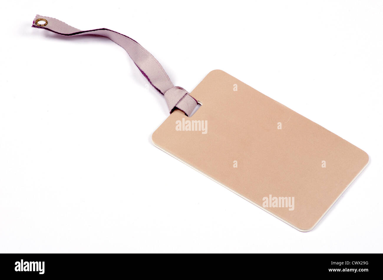 Blank tag isolated on a white backgrounds Stock Photo - Alamy