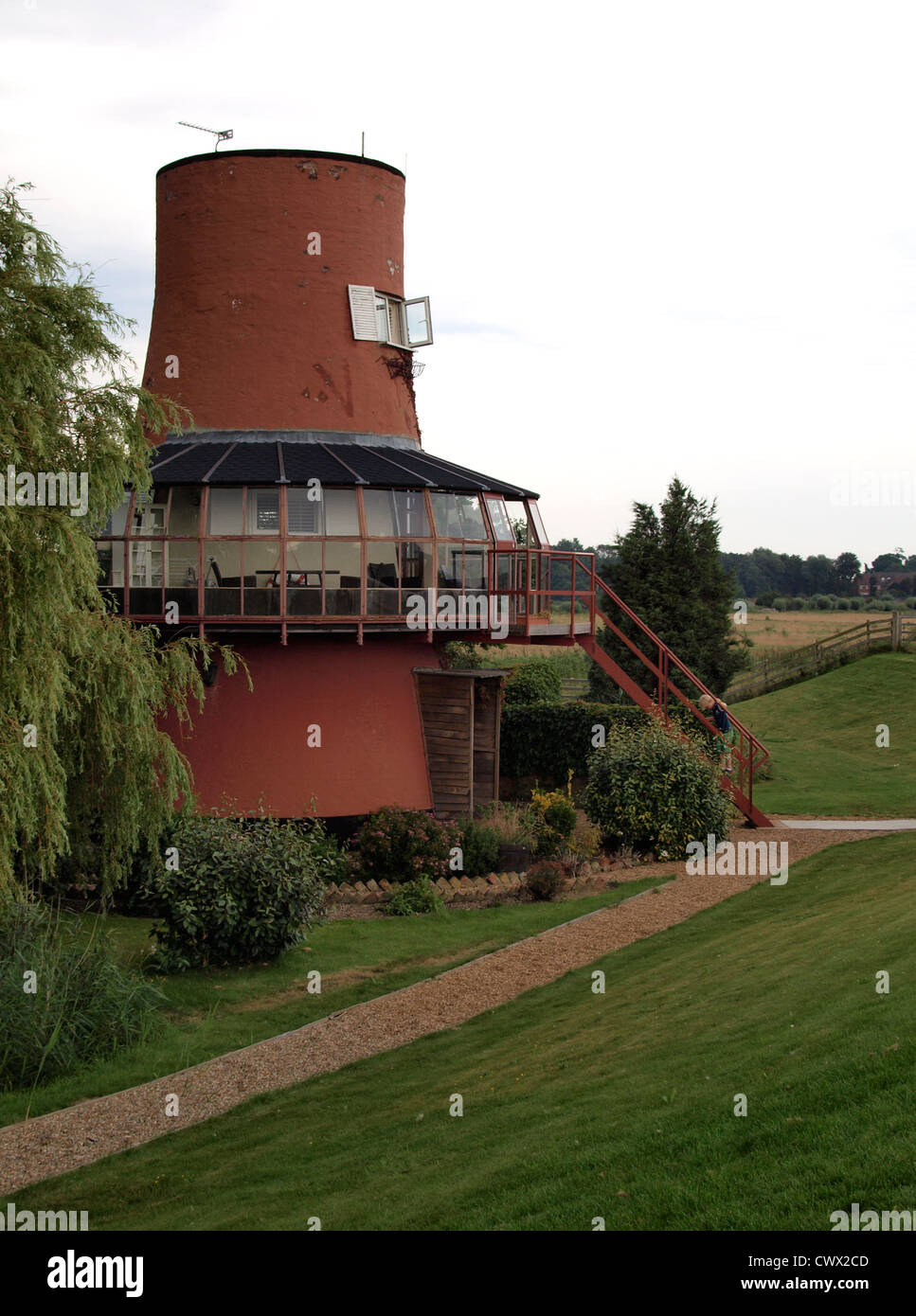 Windmill converted into a house, Reedham, Norfolk, UK Stock Photo - Alamy