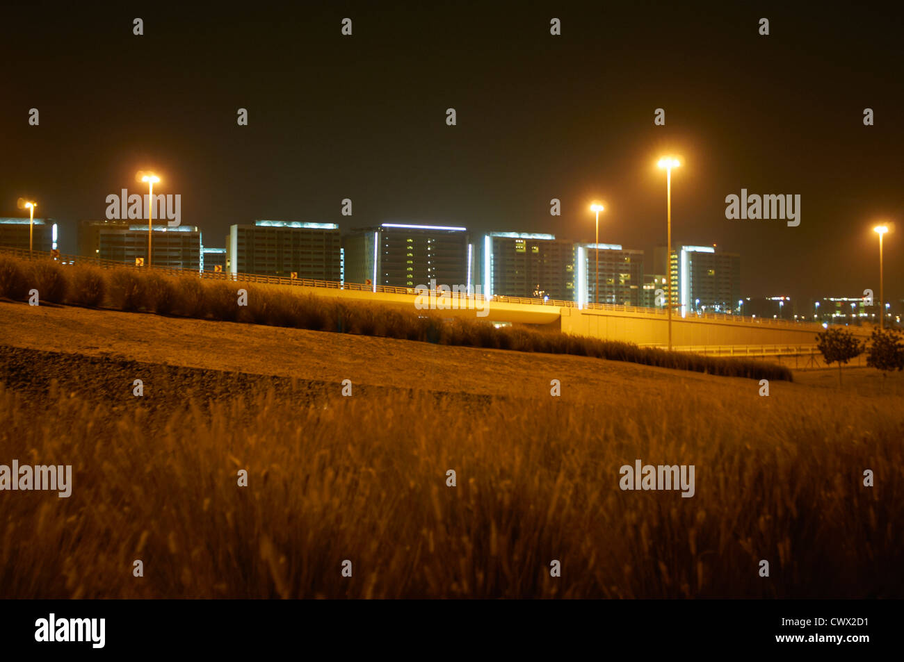 Grass growing in urban lot Stock Photo - Alamy