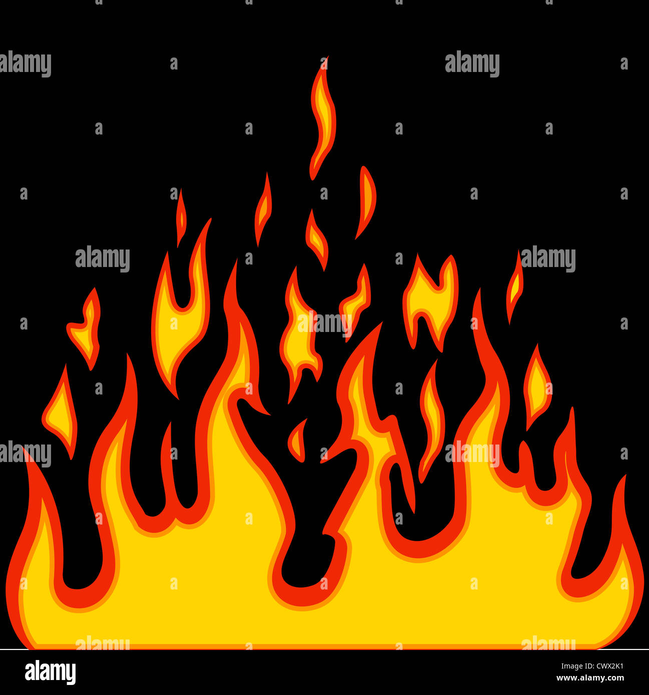 Burn flame fire vector background Stock Photo - Alamy
