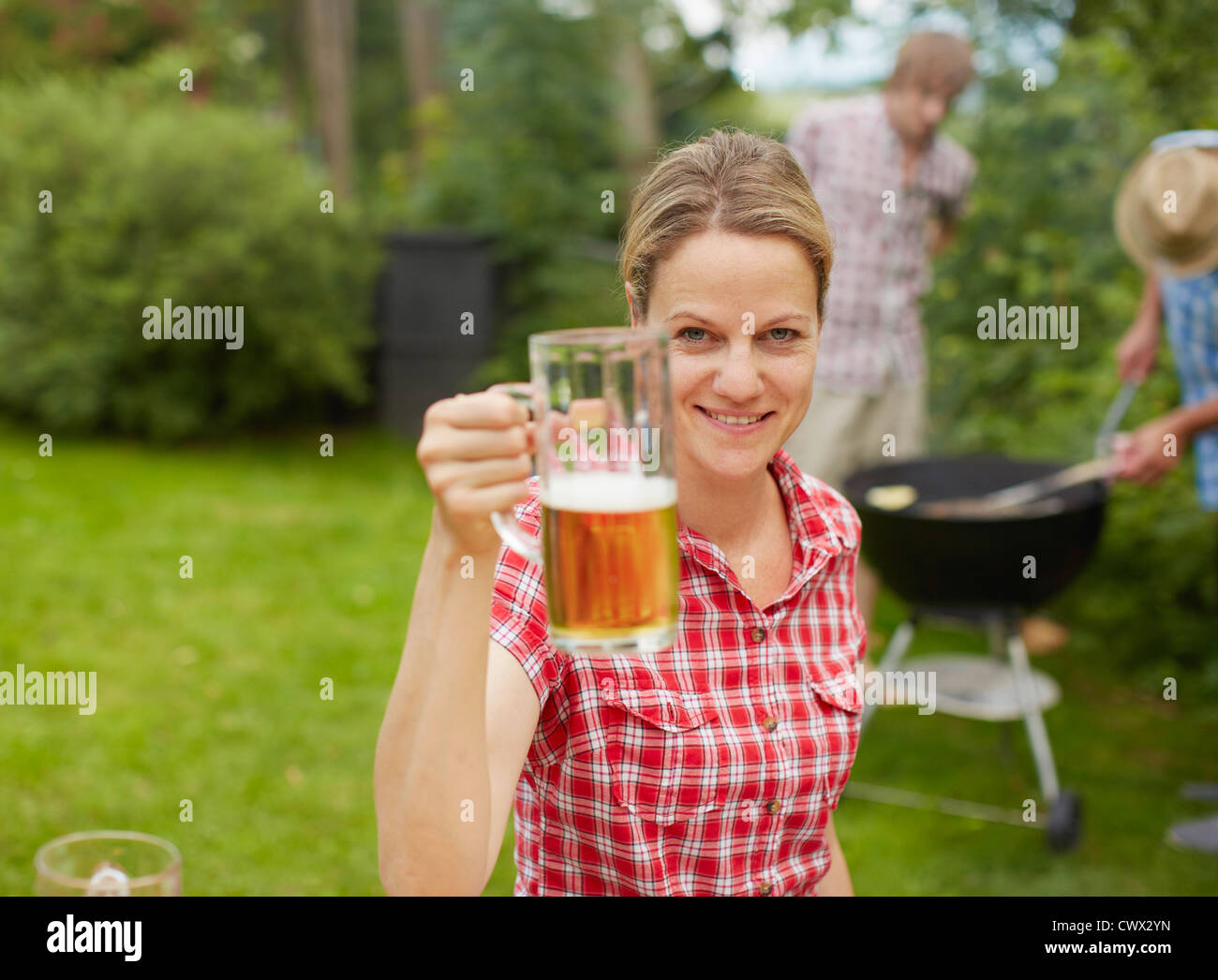 Lady drinking bbq hi-res stock photography and images - Alamy