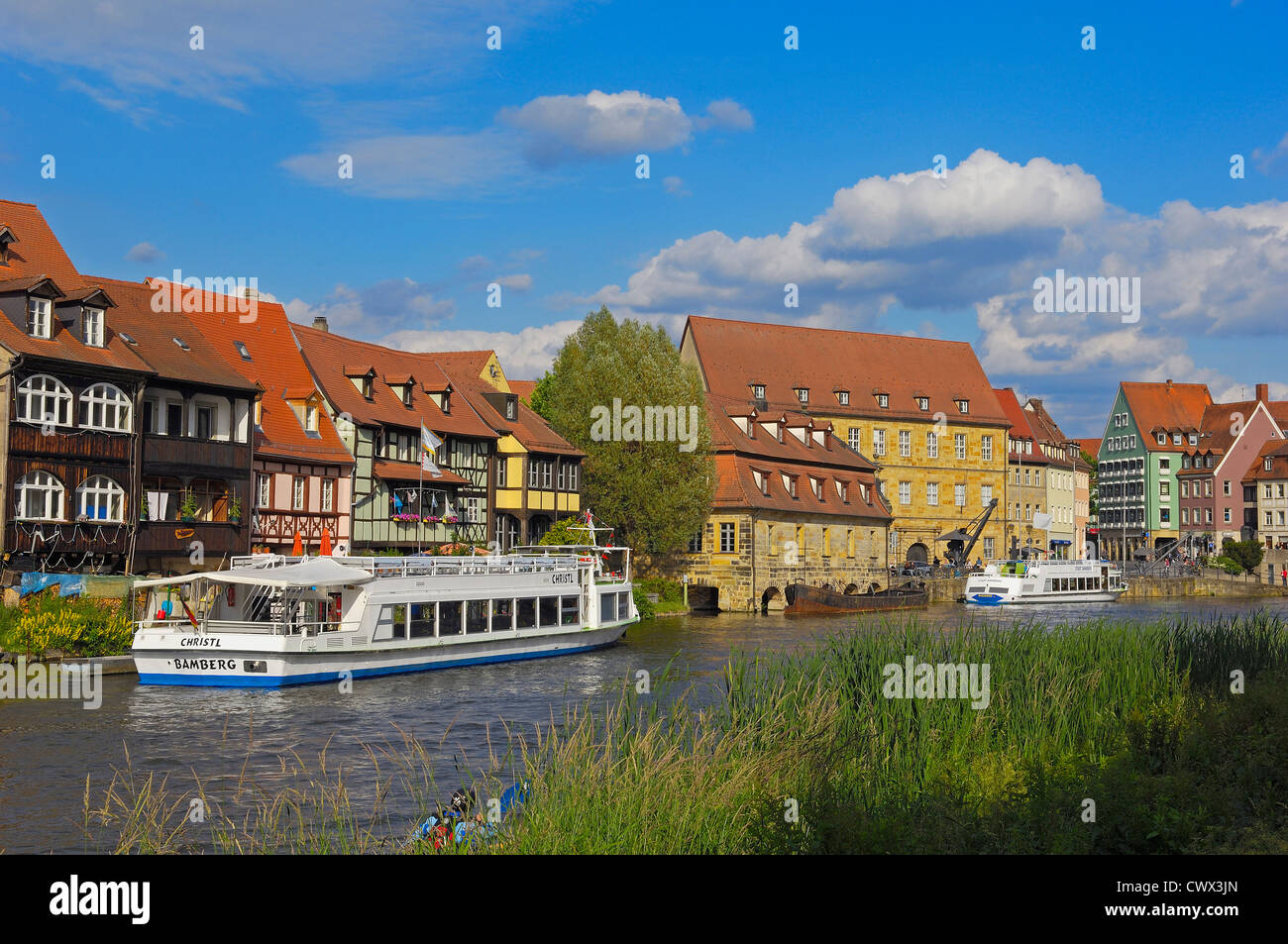 Bamberg, UNESCO World Heritage site, Little Venice , Regnitz river, Old ...